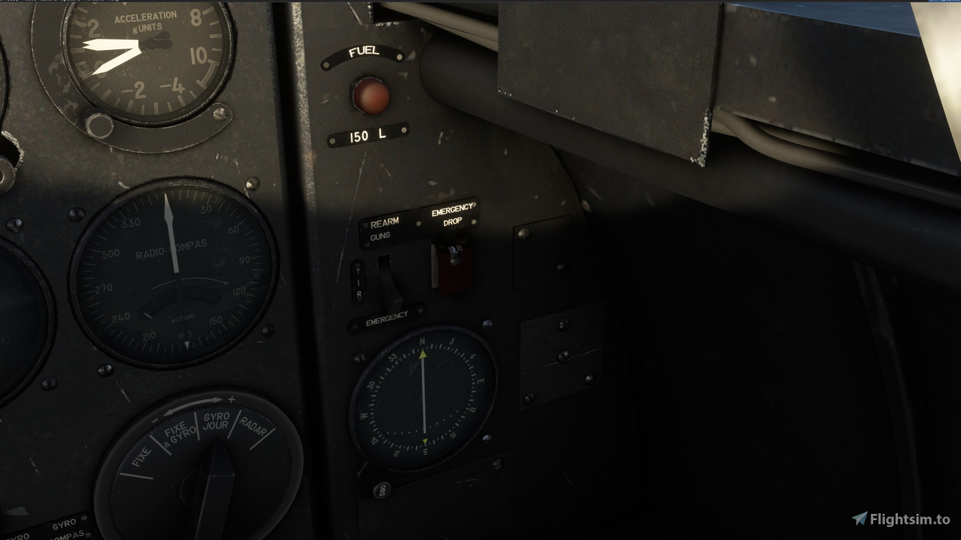 AzurPoly Fouga Magister ENG cockpit mod for Microsoft Flight Simulator ...