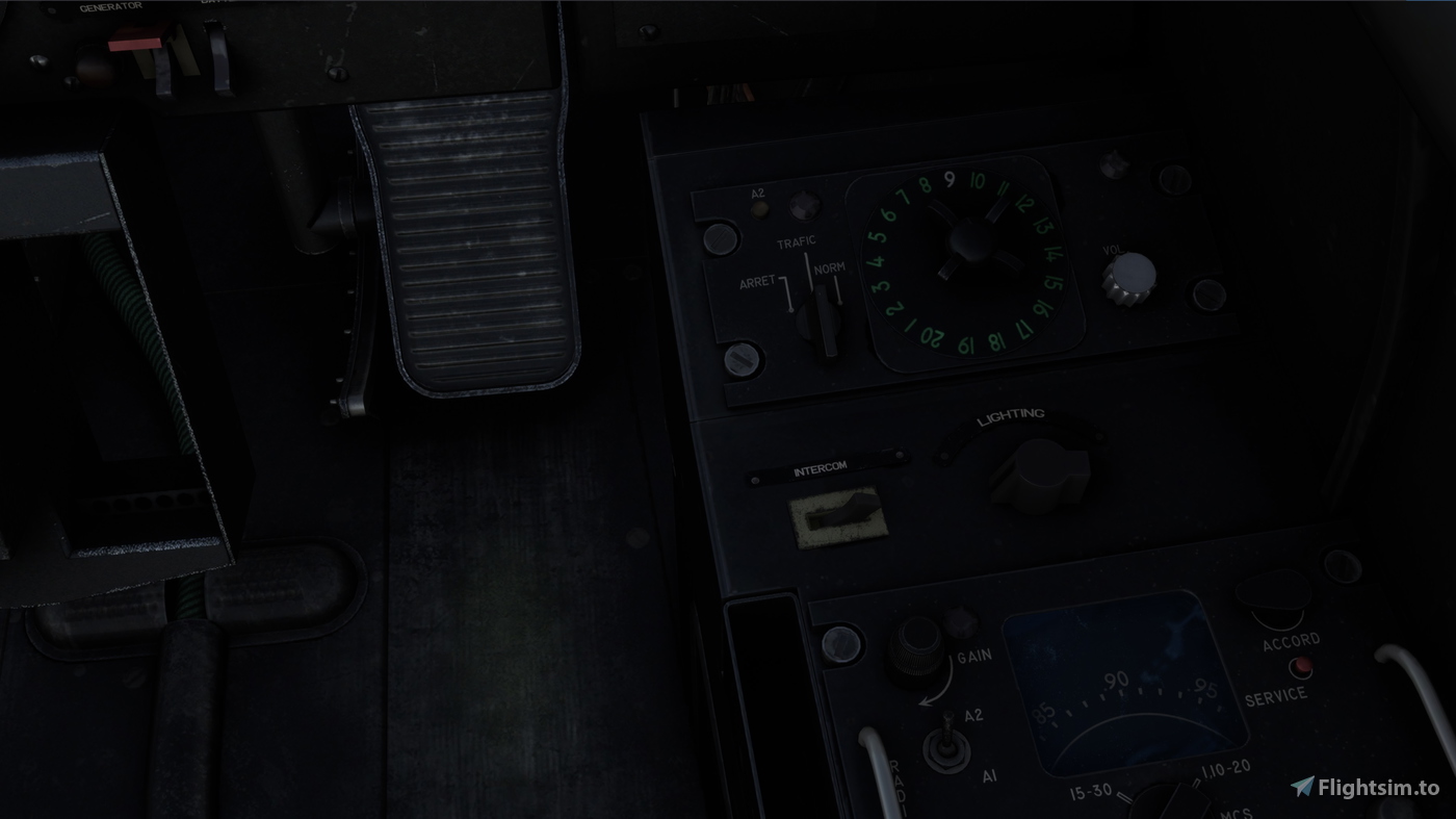 AzurPoly Fouga Magister ENG cockpit mod for Microsoft Flight Simulator ...