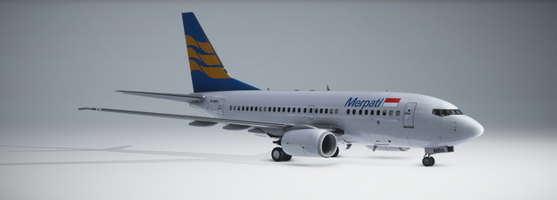 B737-600 | Merpati Airlines | PK-MBK | 4K for Microsoft Flight ...