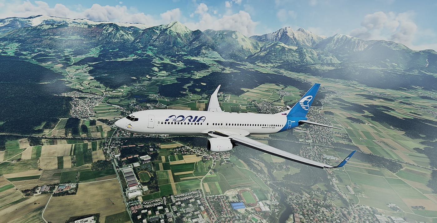 B737-800 Adria Airways S5-AAM for Microsoft Flight Simulator | MSFS