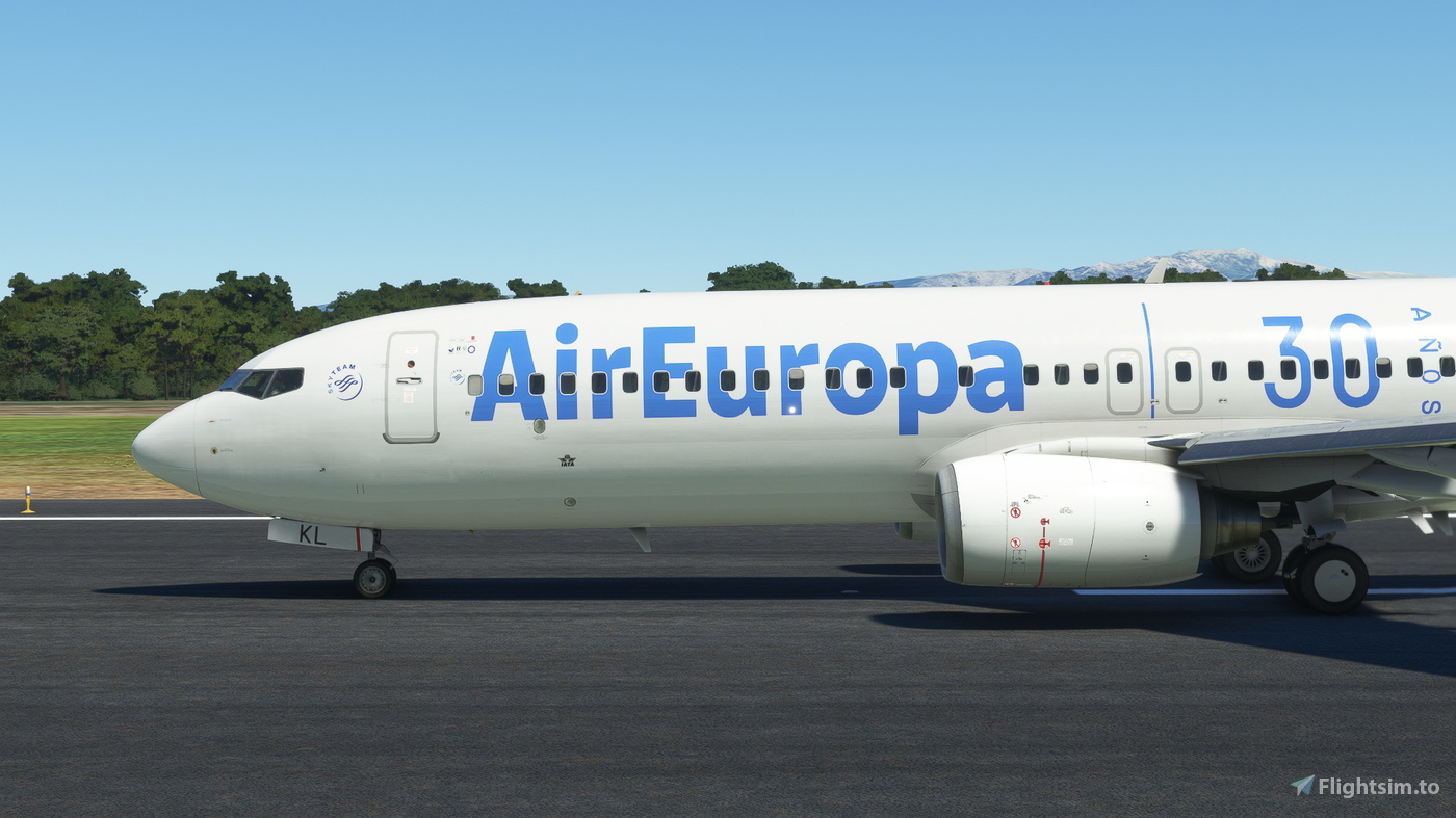B737-800 Air Europa EC-MKL (30 años) for Microsoft Flight Simulator | MSFS