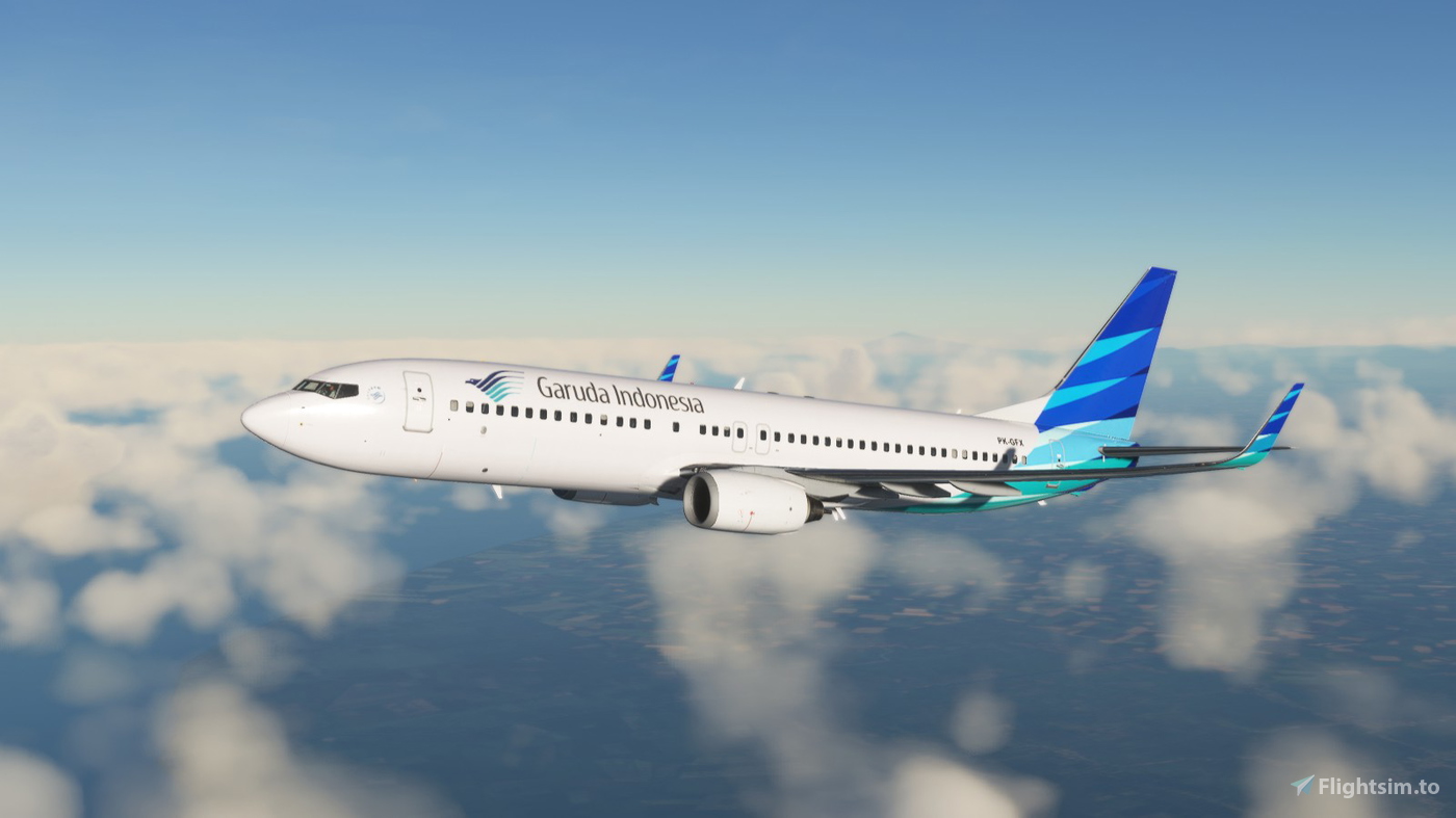 B737-800 | Garuda Indonesia | PK-GFX | 4K for Microsoft Flight ...