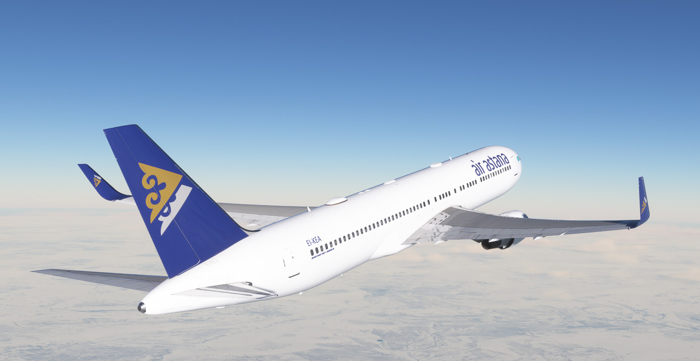 B767-300ER air astana for Microsoft Flight Simulator | MSFS