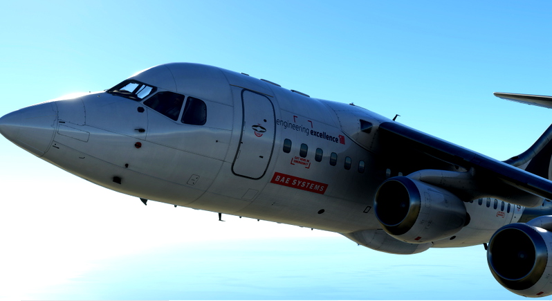 BAe 146-100 BAE Systems Livery G-BLRA for Microsoft Flight Simulator | MSFS