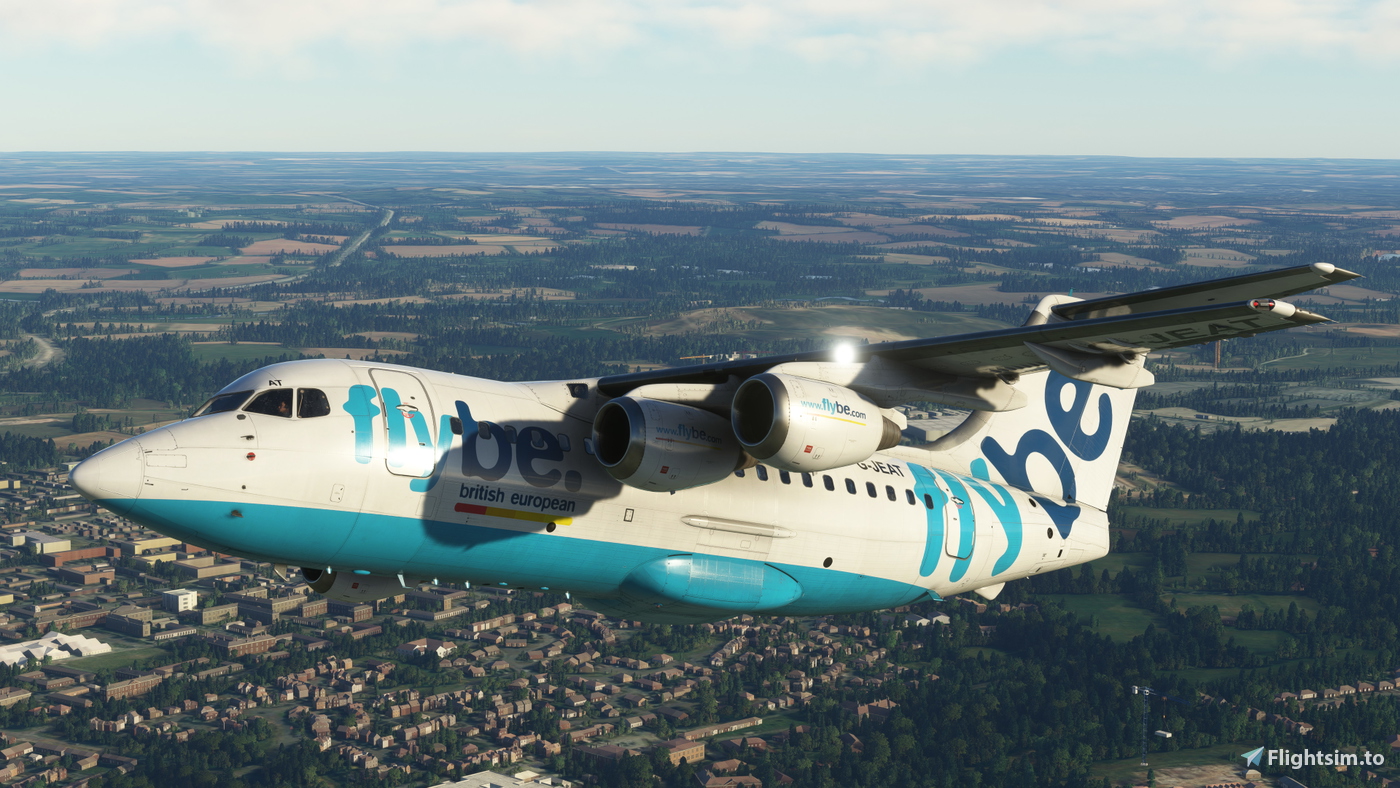 BAe 146-100 Flybe Old G-JEAT for Microsoft Flight Simulator | MSFS