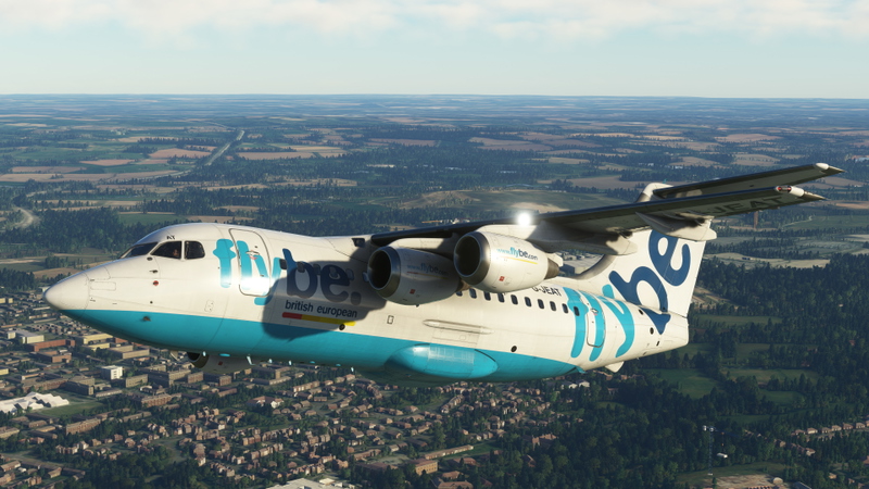 BAe 146-100 Flybe Old G-JEAT for Microsoft Flight Simulator | MSFS