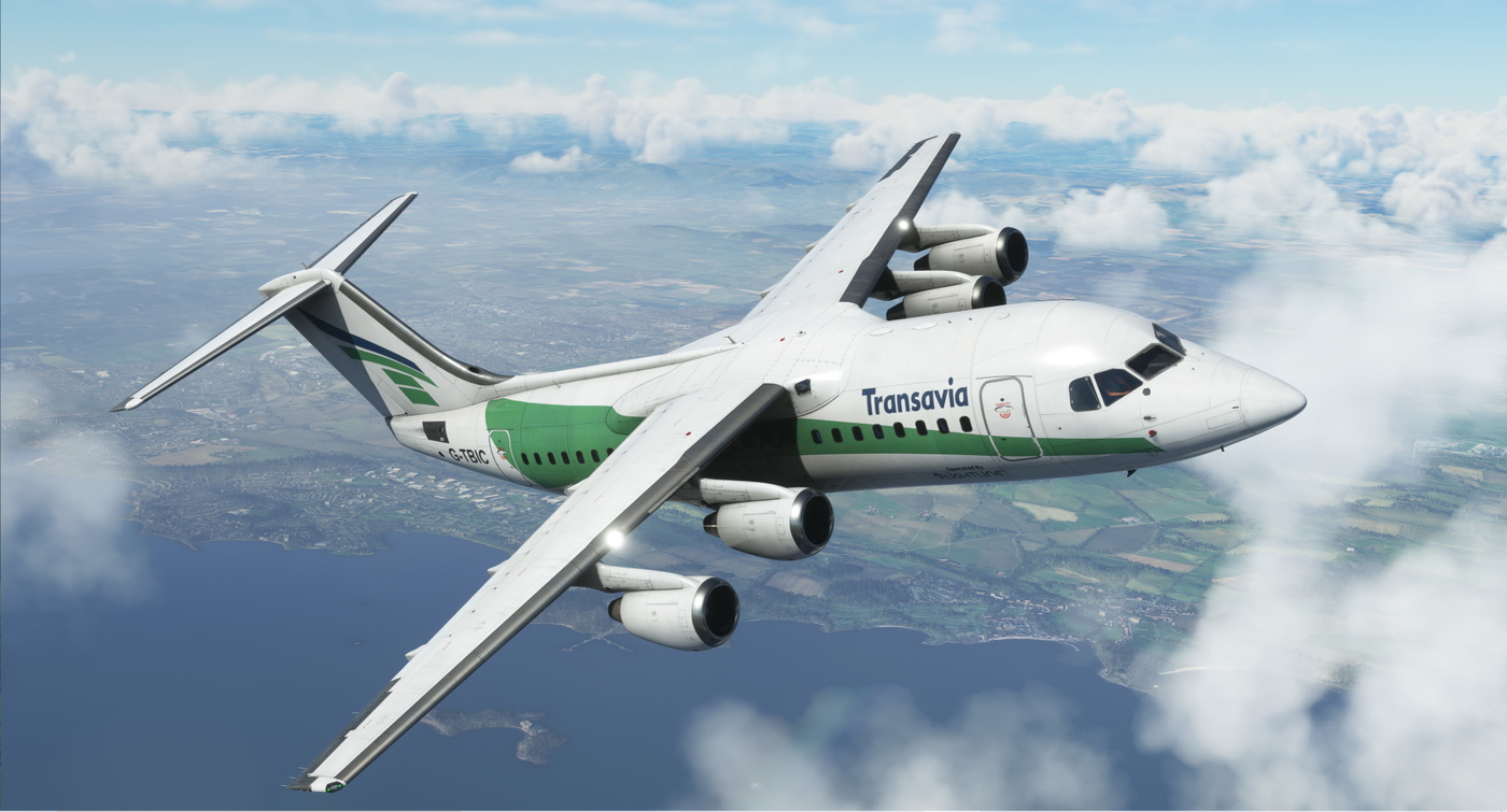 BAE 146-200 Transavia G-TBIC for Microsoft Flight Simulator | MSFS