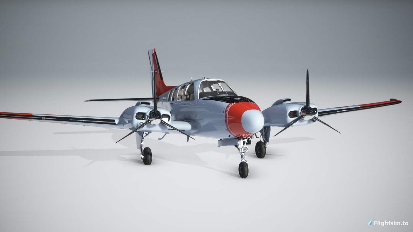 Baron G58 Spanish Air Force for Microsoft Flight Simulator | MSFS