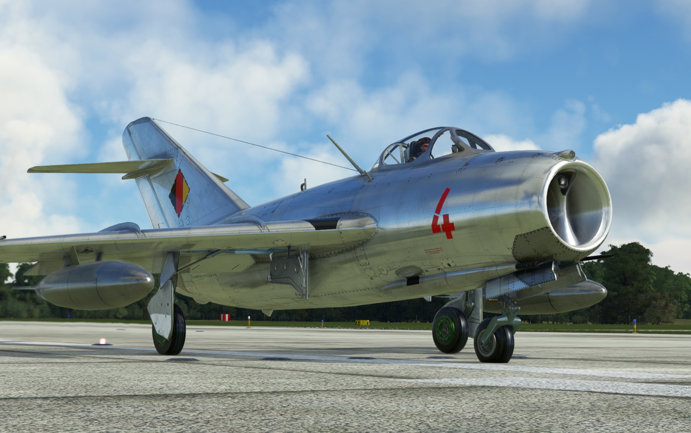 Bear Studios MiG-15Bis GDR-Air Force red "4" for Microsoft Flight ...