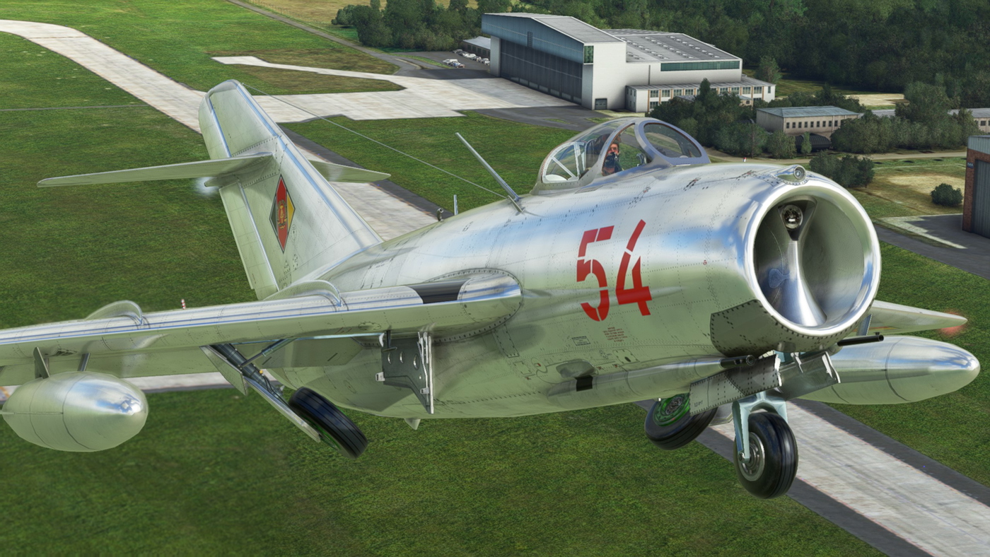 Bear Studios MiG-15Bis GDR Air Force red "54" für Microsoft Flight ...