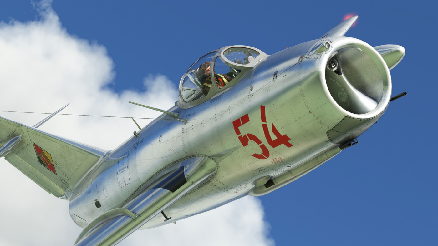 Bear Studios MiG-15Bis GDR Air Force red "54" für Microsoft Flight ...