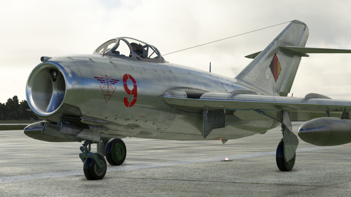Bear Studios MiG-15Bis GDR-Air Force red "9" for Microsoft Flight ...