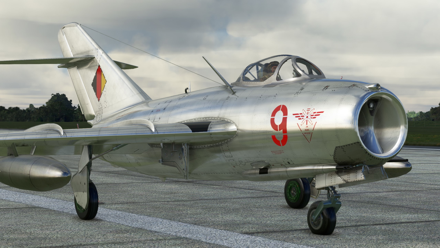 Bear Studios MiG-15Bis GDR-Air Force red "9" for Microsoft Flight ...