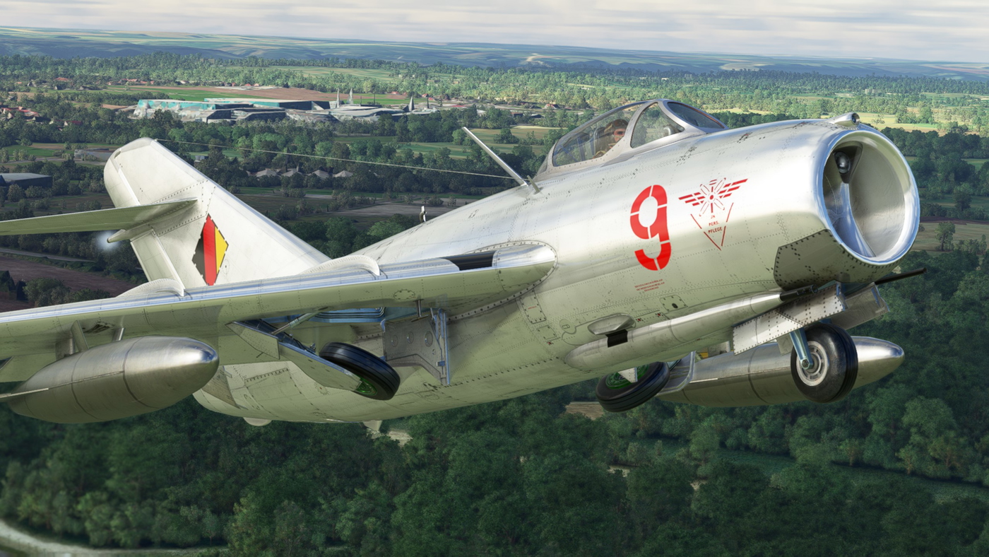 Bear Studios MiG-15Bis GDR-Air Force red "9" for Microsoft Flight ...