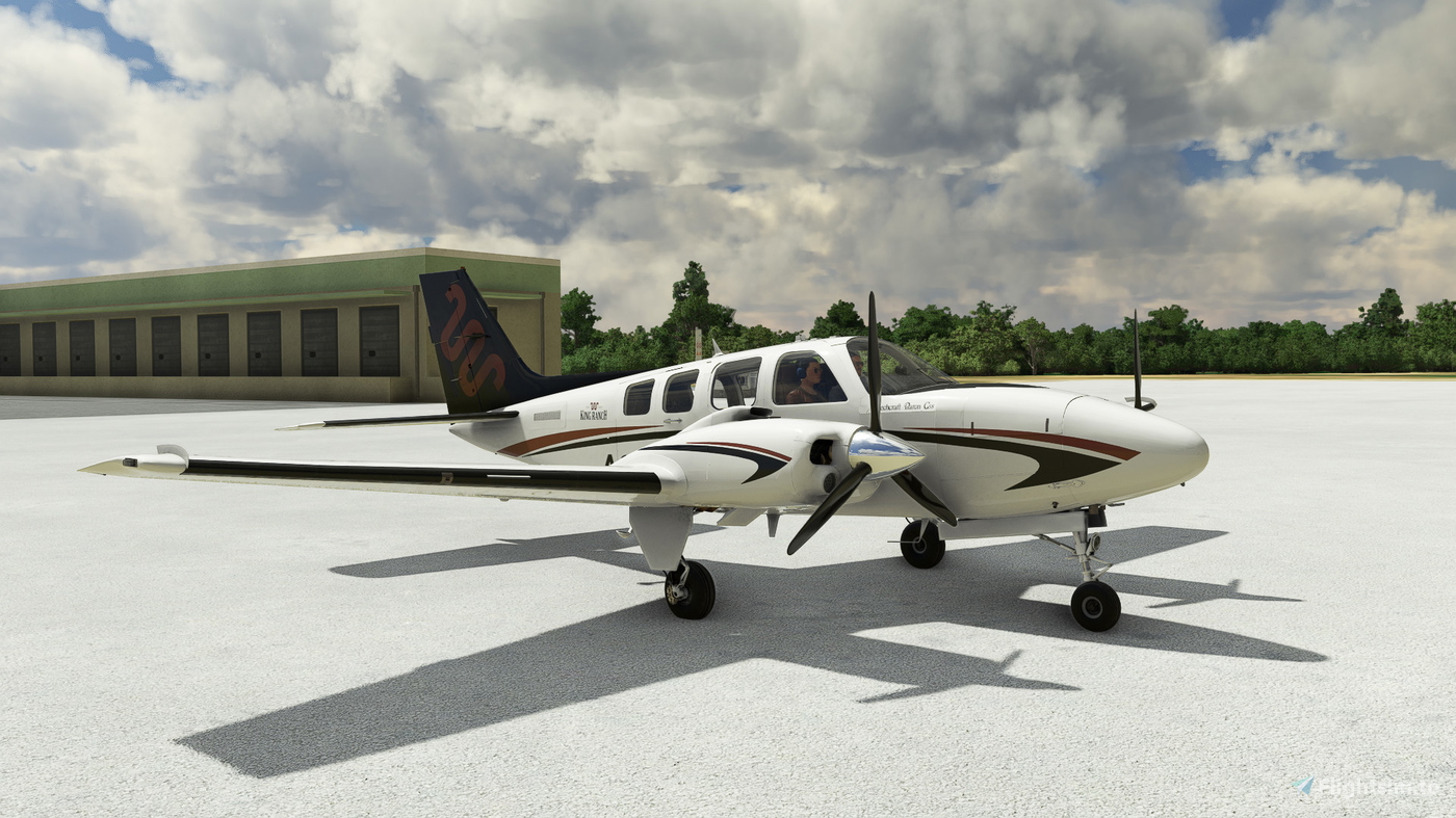 Beechcraft Baron G58 King Ranch White for Microsoft Flight Simulator | MSFS