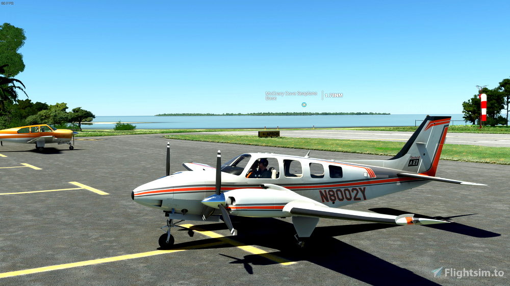 Beechcraft Baron G58 N8002Y 对于 Microsoft Flight Simulator | MSFS