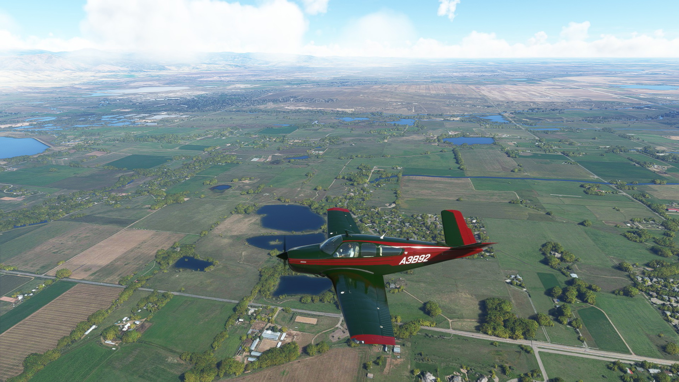 Beechcraft Bonanza V35B in Dark Green and Red for Microsoft Flight ...