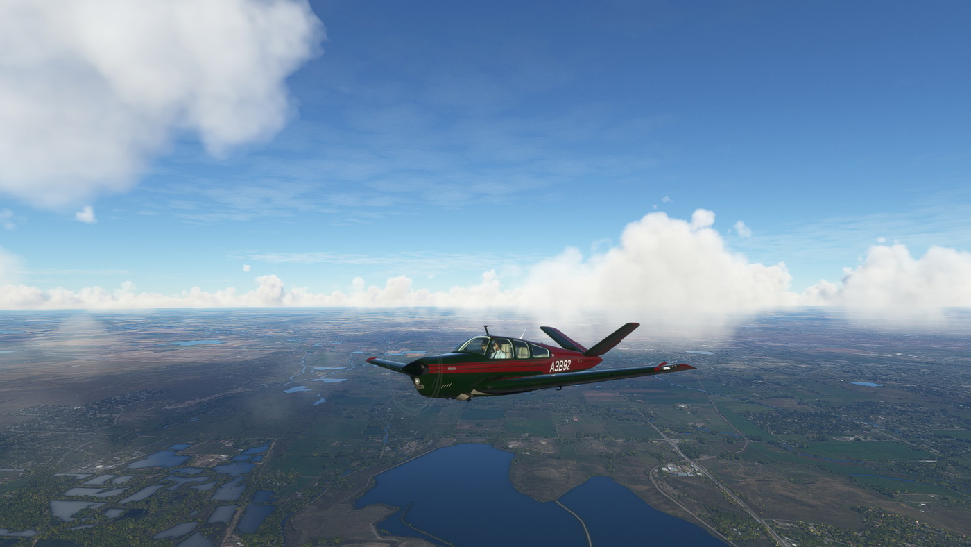 Beechcraft Bonanza V35B in Dark Green and Red for Microsoft Flight ...