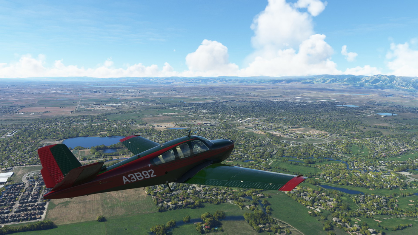 Beechcraft Bonanza V35B in Dark Green and Red for Microsoft Flight ...