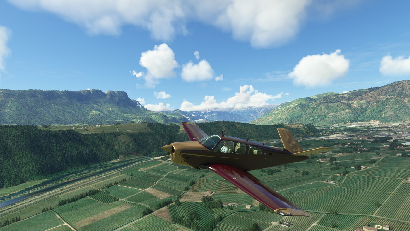 Beechcraft Bonanza V35B in Dark Red and Gold для Microsoft Flight ...