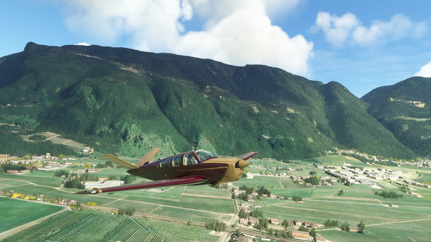 Beechcraft Bonanza V35B in Dark Red and Gold для Microsoft Flight ...