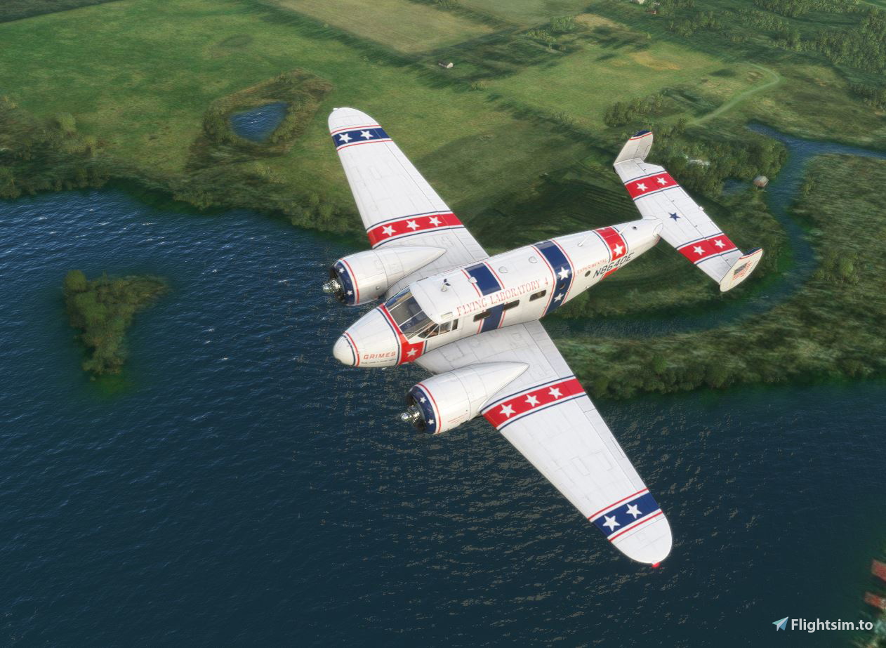 Beechcraft C-45H "Grimes Flying Lab" N8640E" для Microsoft Flight ...