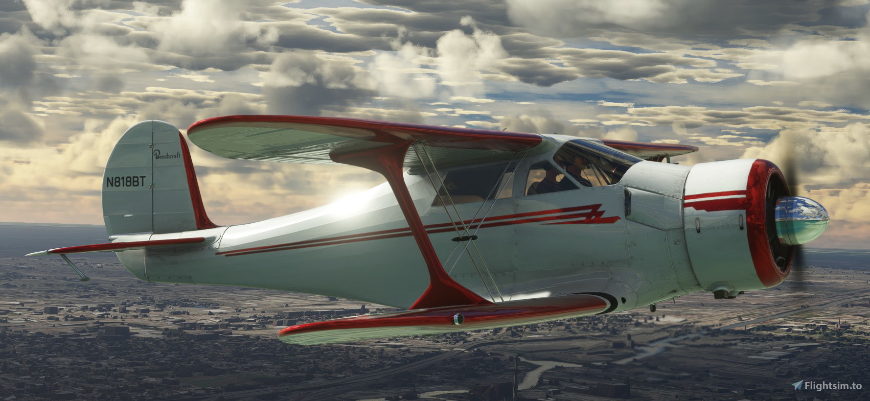 Beechcraft D17 Staggerwing Majesty Line for Microsoft Flight Simulator ...