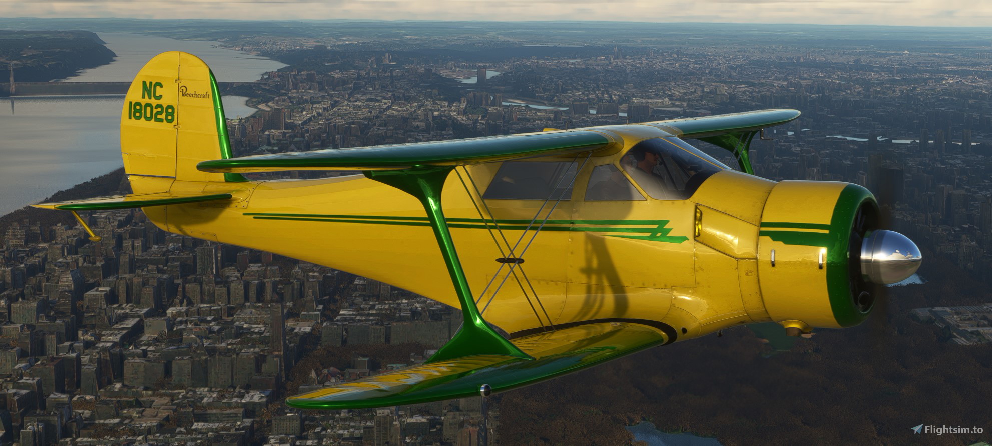 Beechcraft D17 Staggerwing NC18028 » Microsoft Flight Simulator