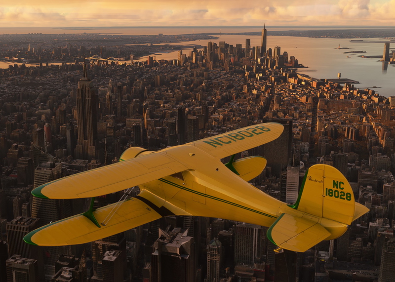 Beechcraft D17 Staggerwing NC18028 for Microsoft Flight Simulator | MSFS