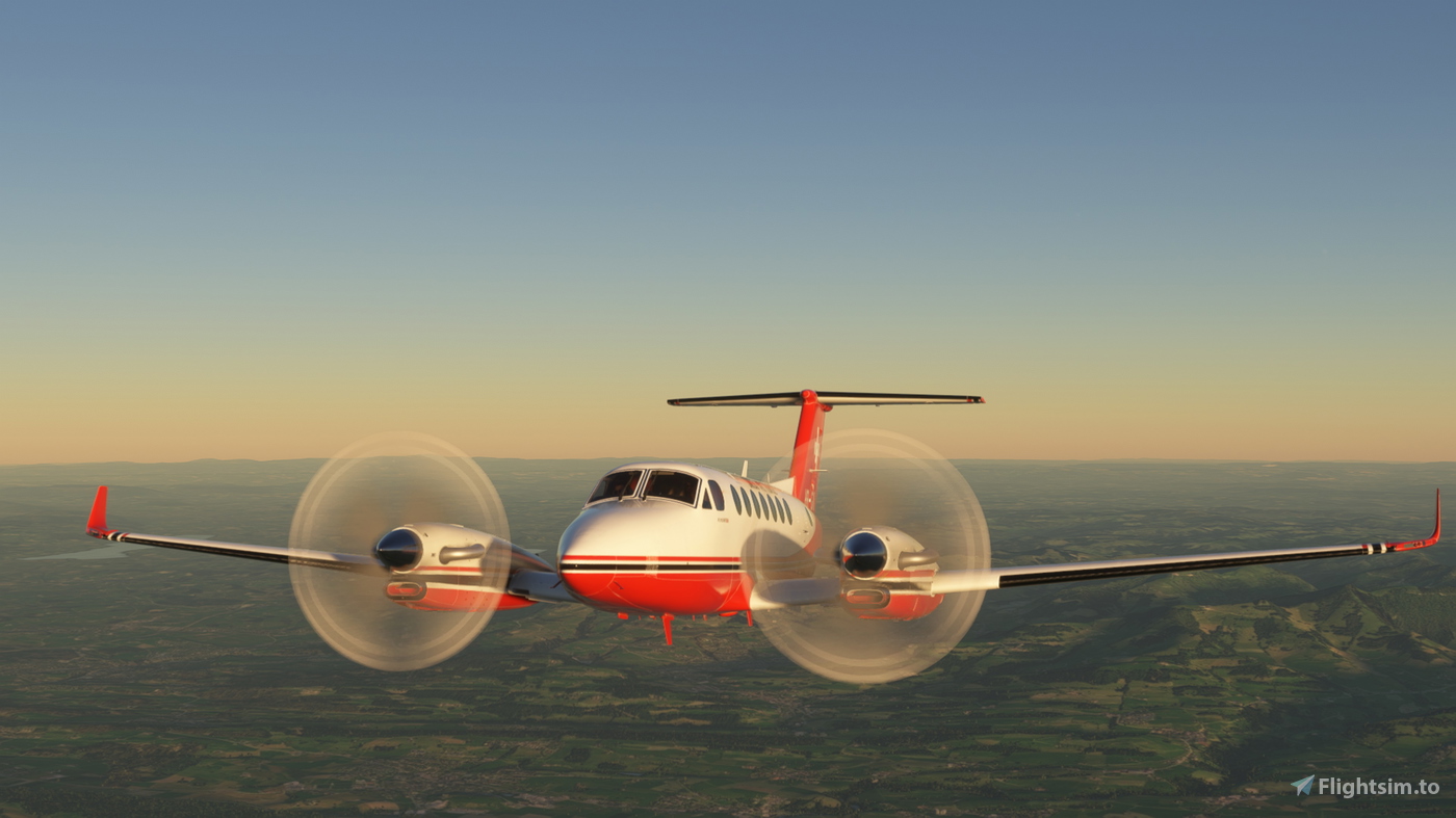Beechcraft Super King Air 350C HB-GII for Microsoft Flight Simulator | MSFS