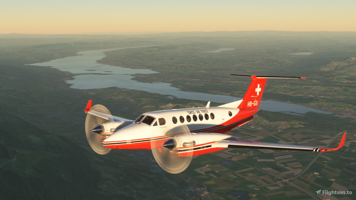 Beechcraft Super King Air 350C HB-GII for Microsoft Flight Simulator | MSFS
