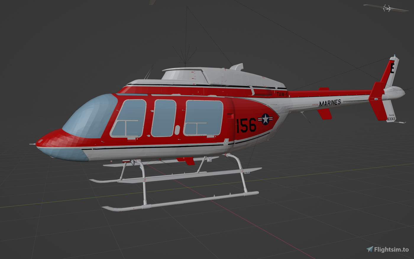 Bell 407 A US Navy/TAW-5 TH-57B Sea Ranger 对于 Microsoft Flight ...