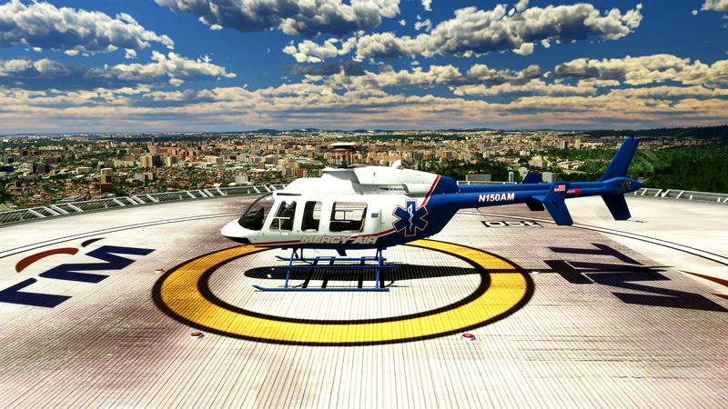 Bell 407 Air Methods Mercy Air N150AM for Microsoft Flight Simulator | MSFS