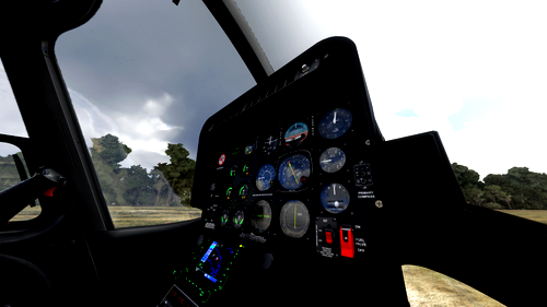 Bell 407 - Black Dashboard for Microsoft Flight Simulator | MSFS