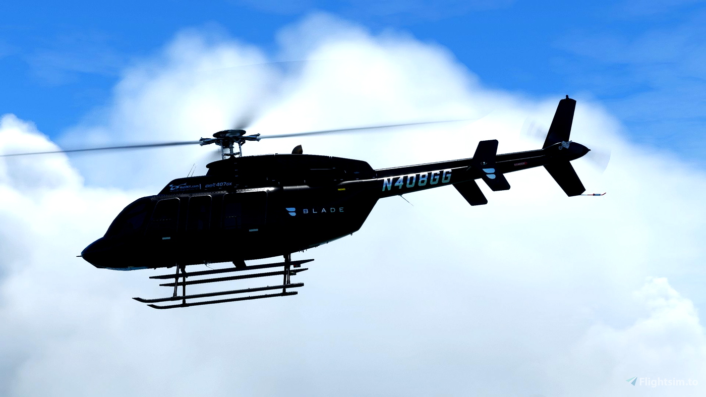 Bell 407 - Blade N408GG - 4K for Microsoft Flight Simulator | MSFS