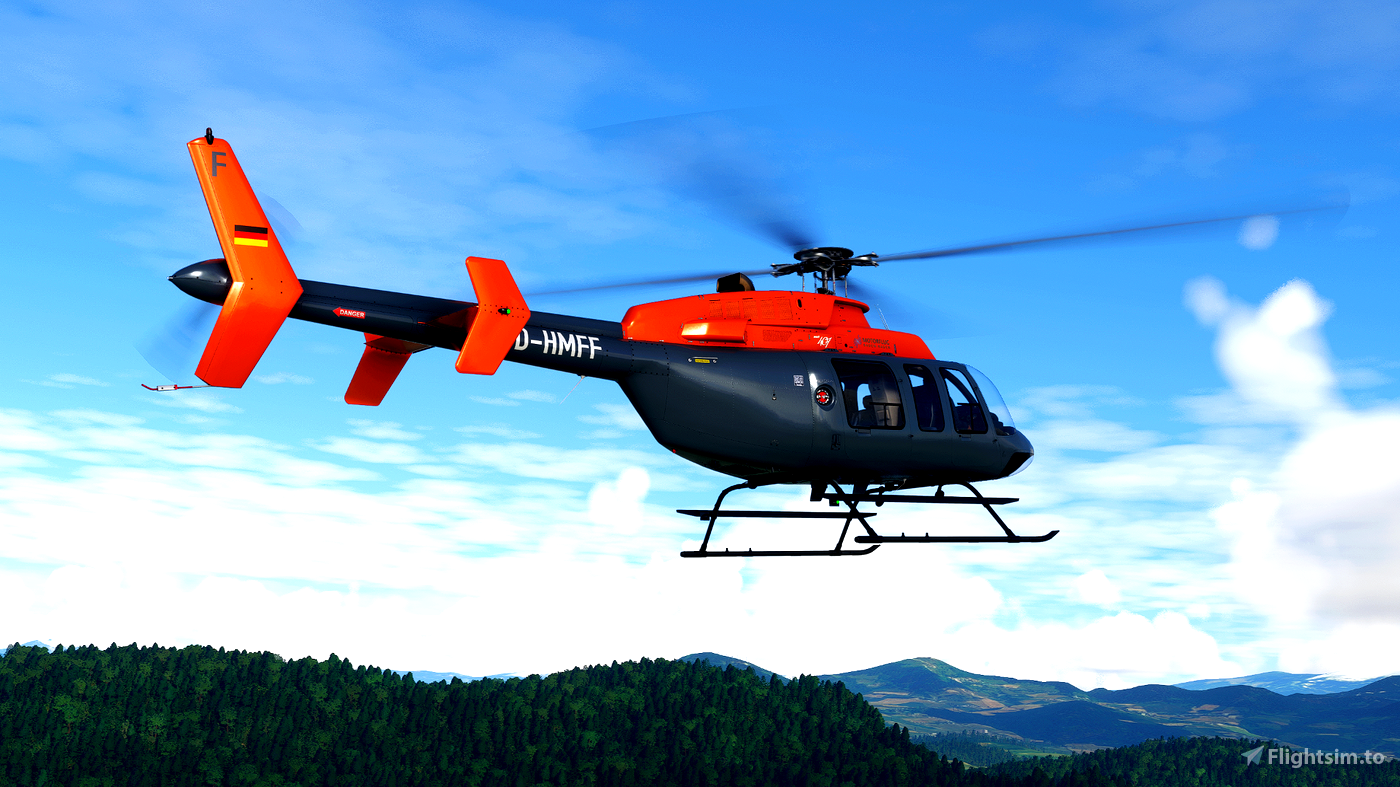 Bell 407 - D-HMFF - 4K for Microsoft Flight Simulator | MSFS