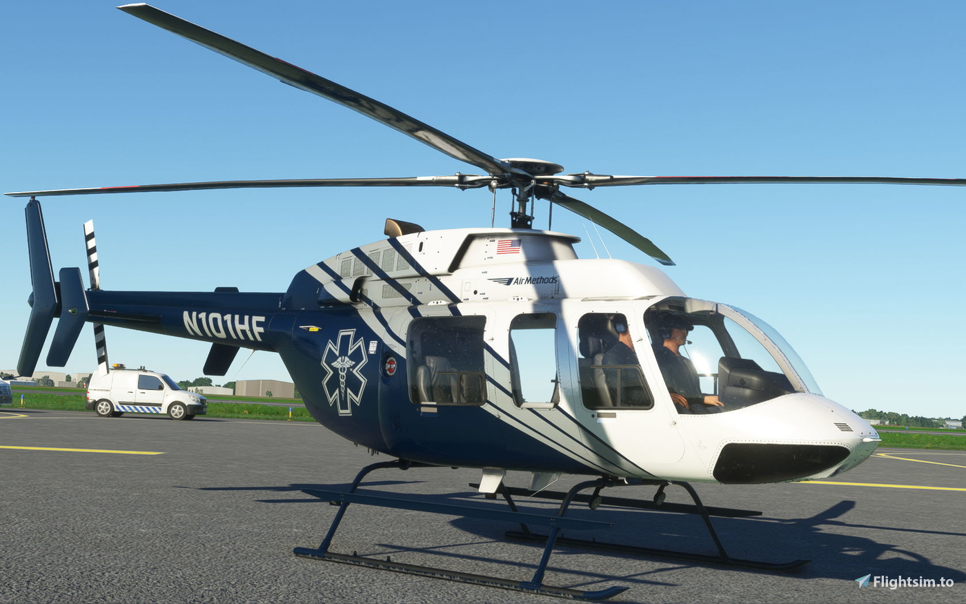 Bell 407 N101HF for Microsoft Flight Simulator | MSFS