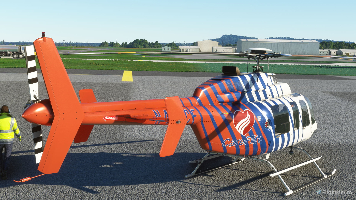 Bell 407 N417CF for Microsoft Flight Simulator | MSFS