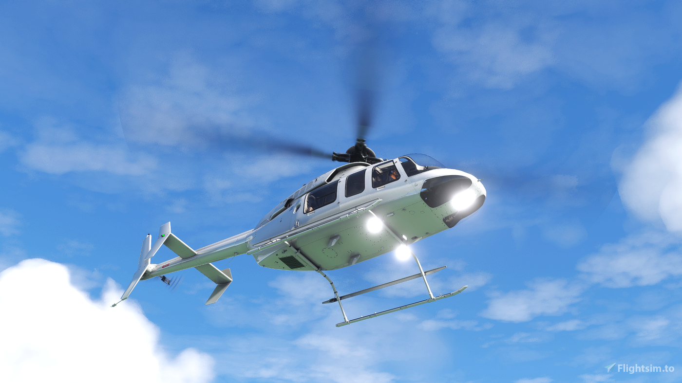 Bell 407 - White for Microsoft Flight Simulator | MSFS