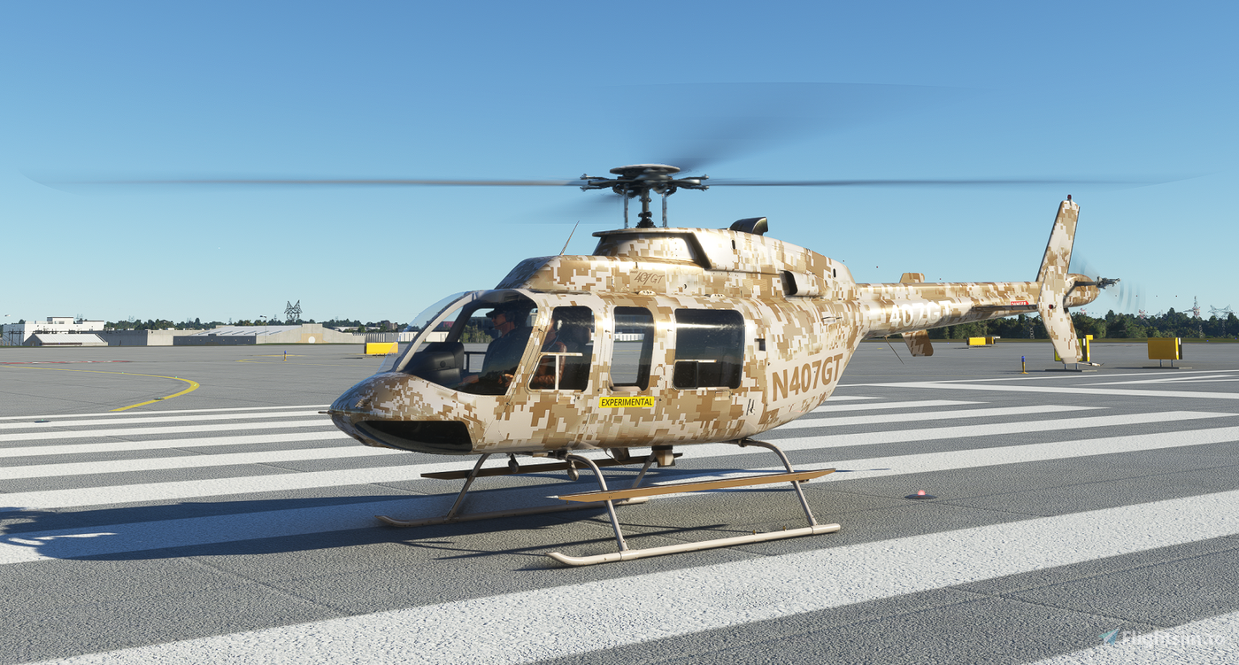 Bell 407GT Experimental Military Helicopter for Microsoft Flight ...