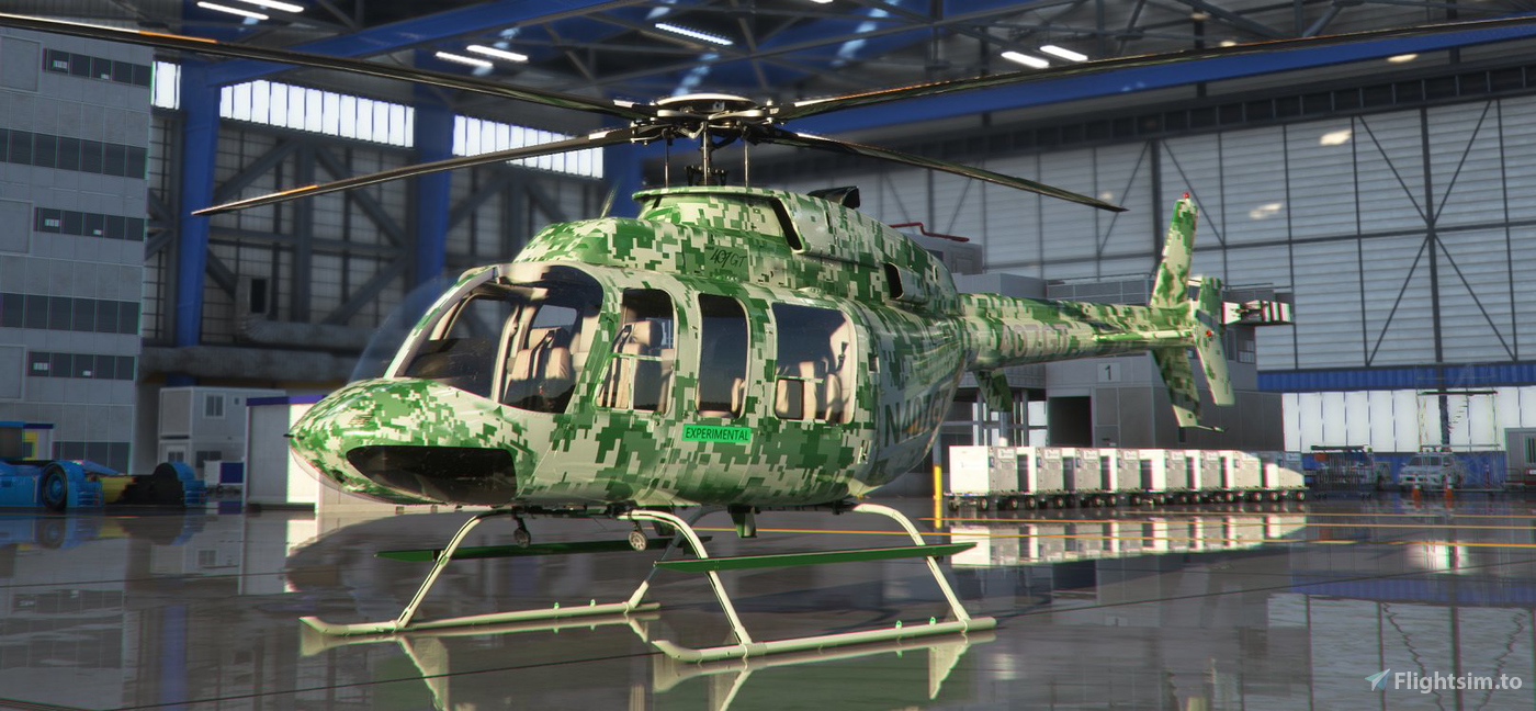 Bell 407GT Experimental Military Helicopter for Microsoft Flight ...