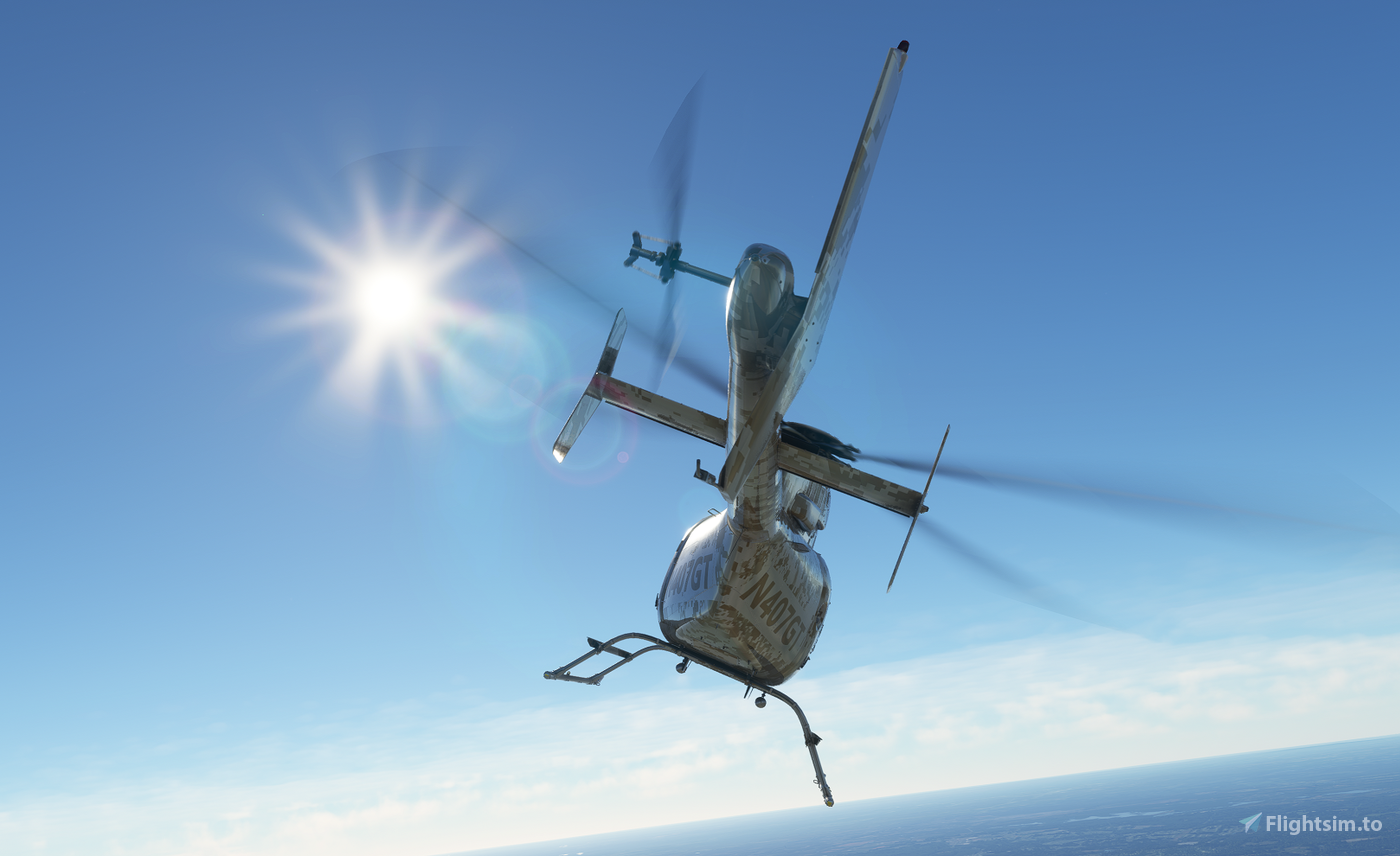 Bell 407GT Experimental Military Helicopter for Microsoft Flight ...
