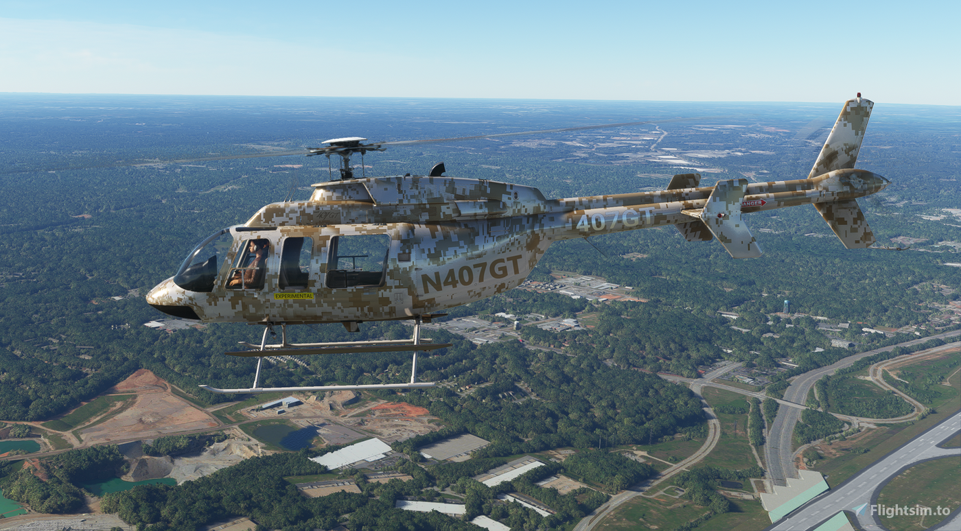 Bell 407GT Experimental Military Helicopter for Microsoft Flight ...