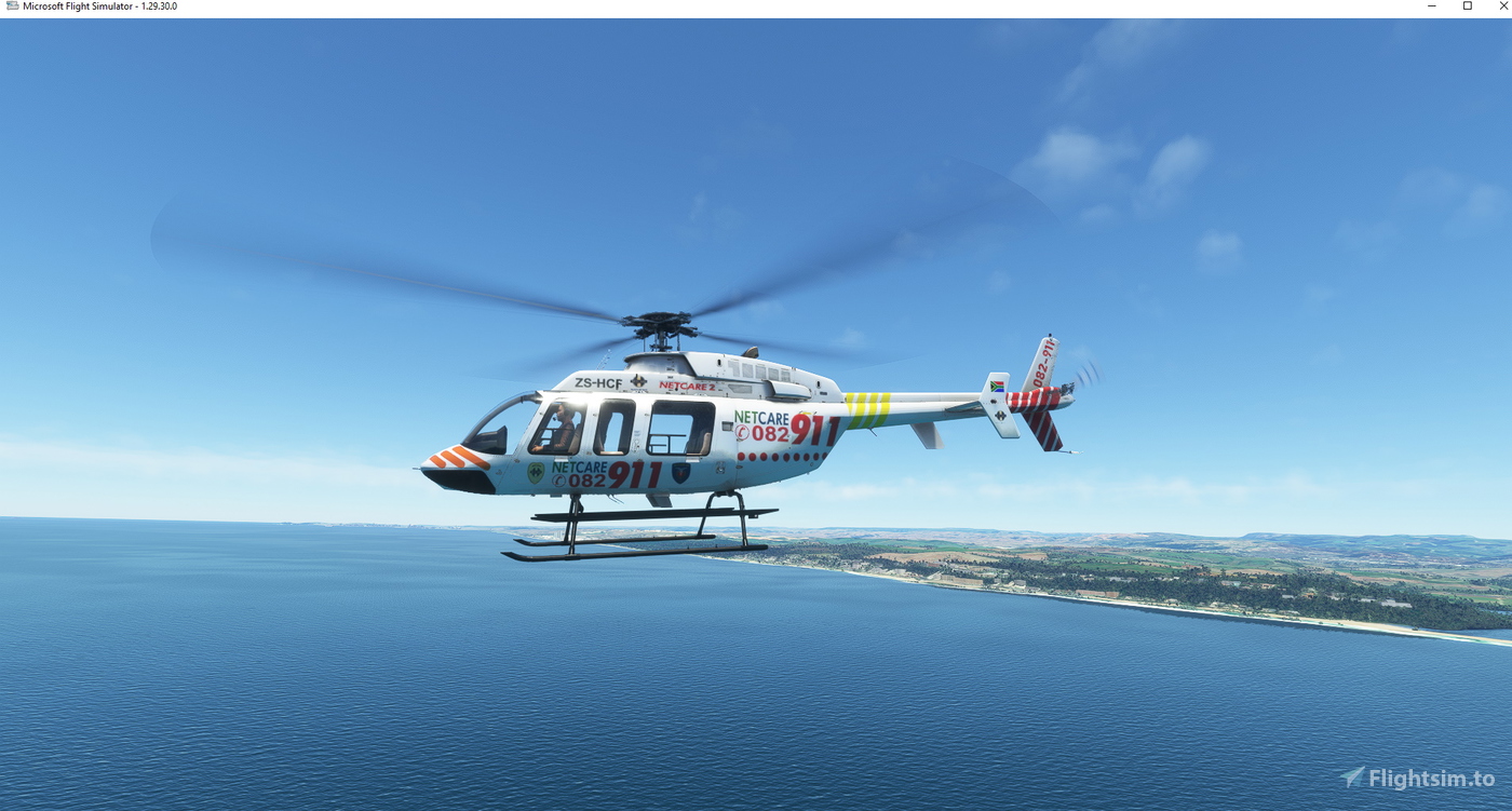 Bell407 Netcare-911 for Microsoft Flight Simulator | MSFS