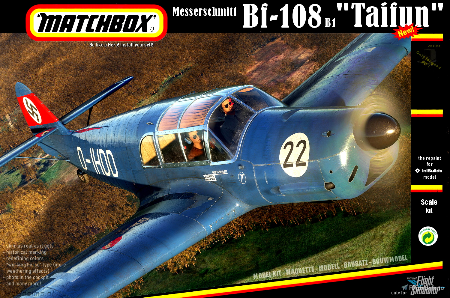 Bf 108 Taifun Liveries for Microsoft Flight Simulator | MSFS | Flightsim.to