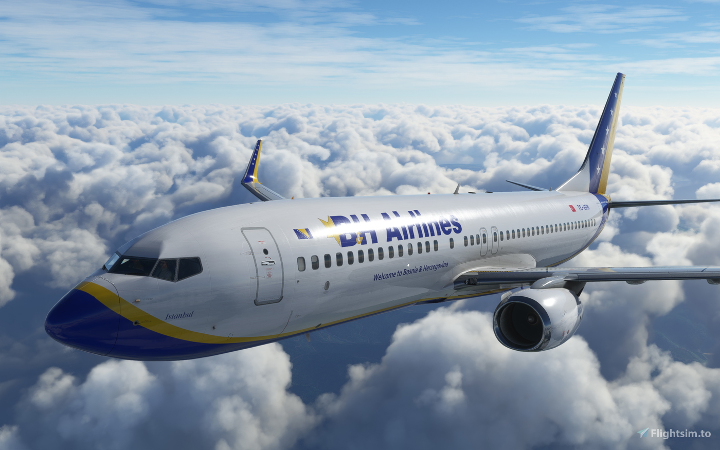 B&H Airlines Boeing 737-800 PMDG BW TC-JDH Fictional for Microsoft ...