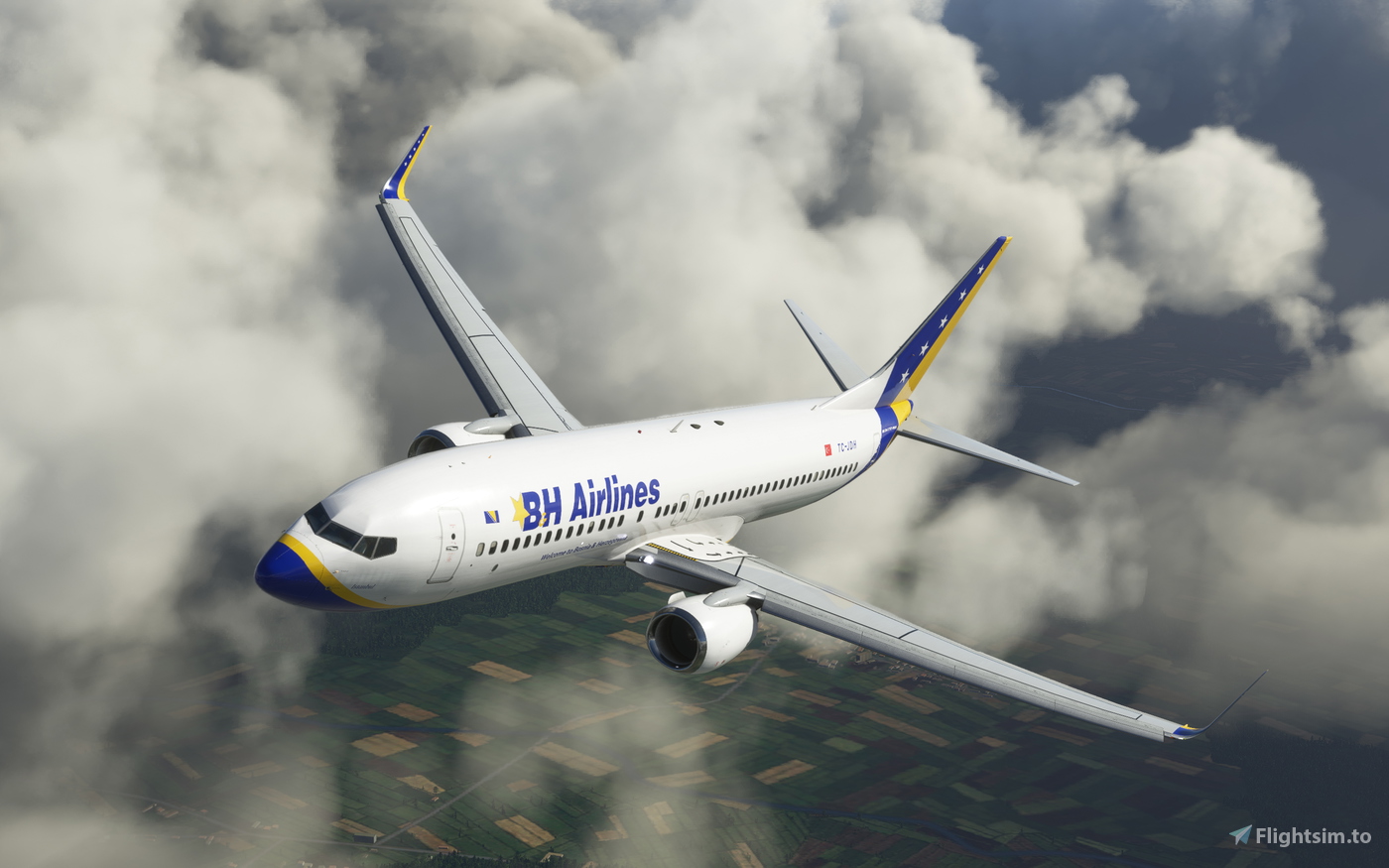 B&H Airlines Boeing 737-800 PMDG BW TC-JDH Fictional for Microsoft ...