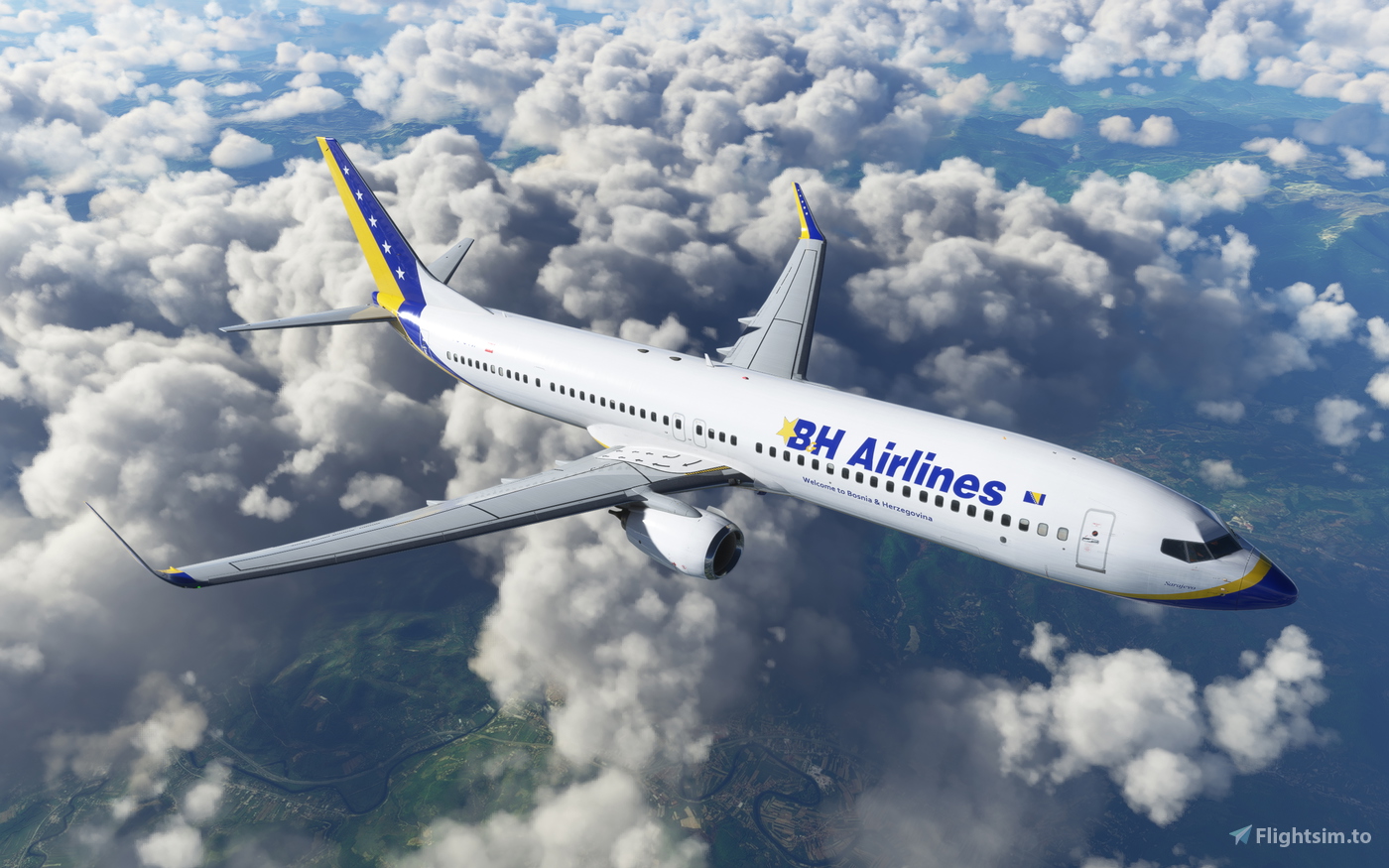 B&H Airlines Boeing 737-900ER PMDG BW TC-JYH Fictional for Microsoft ...