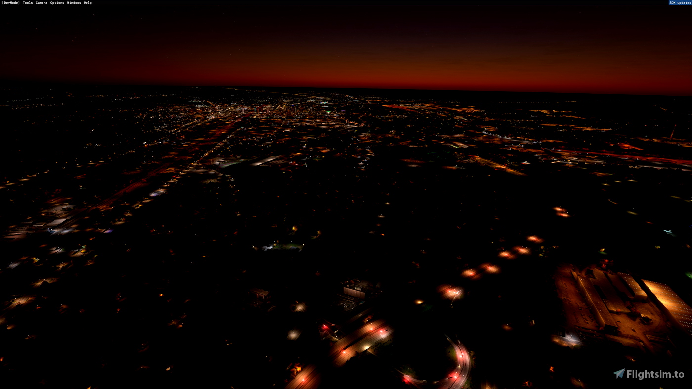 Birmingham Alabama and Area night lights » Microsoft Flight Simulator