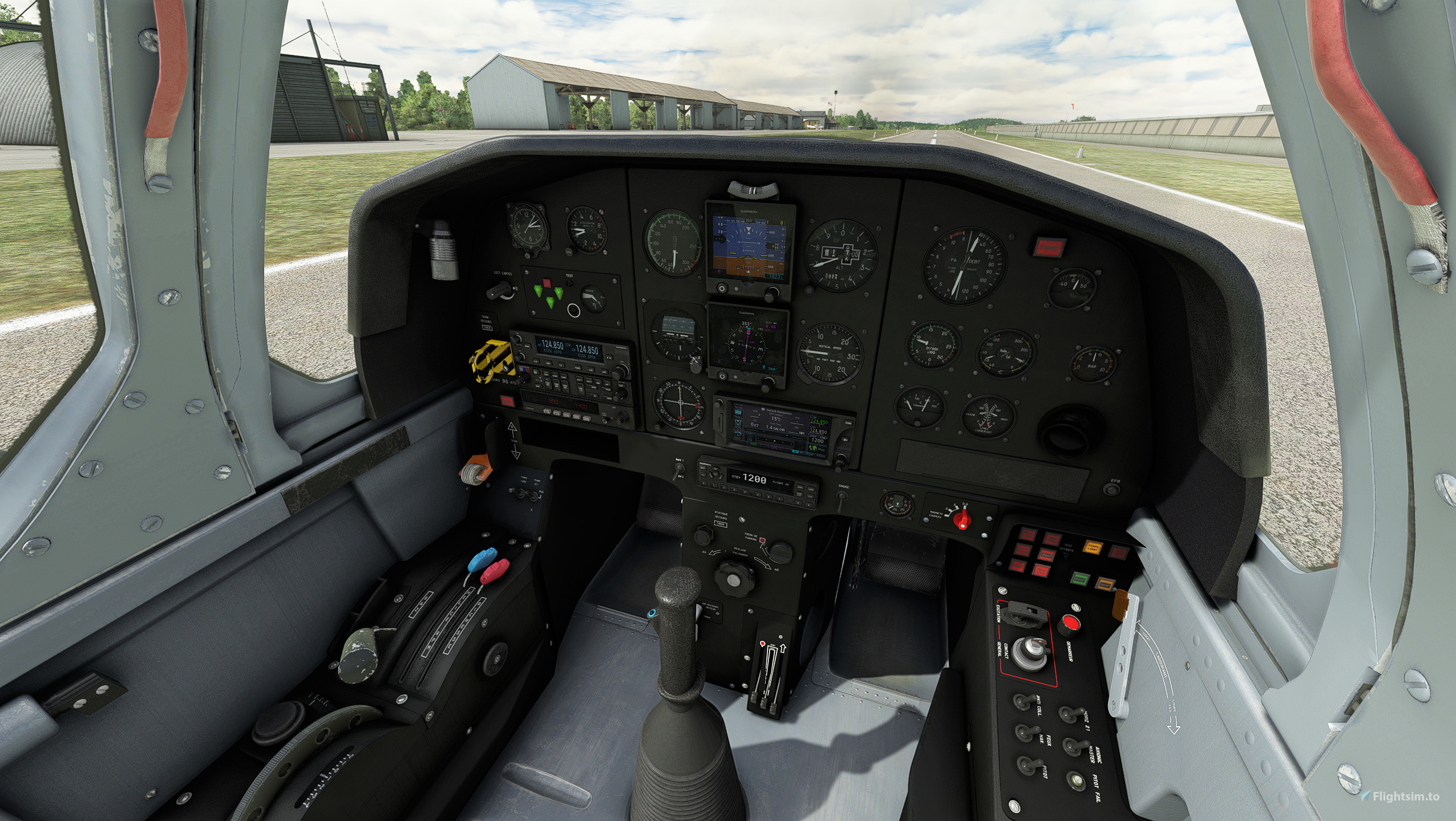 Black panel and consoles for Azurepoly TB30 for Microsoft Flight ...